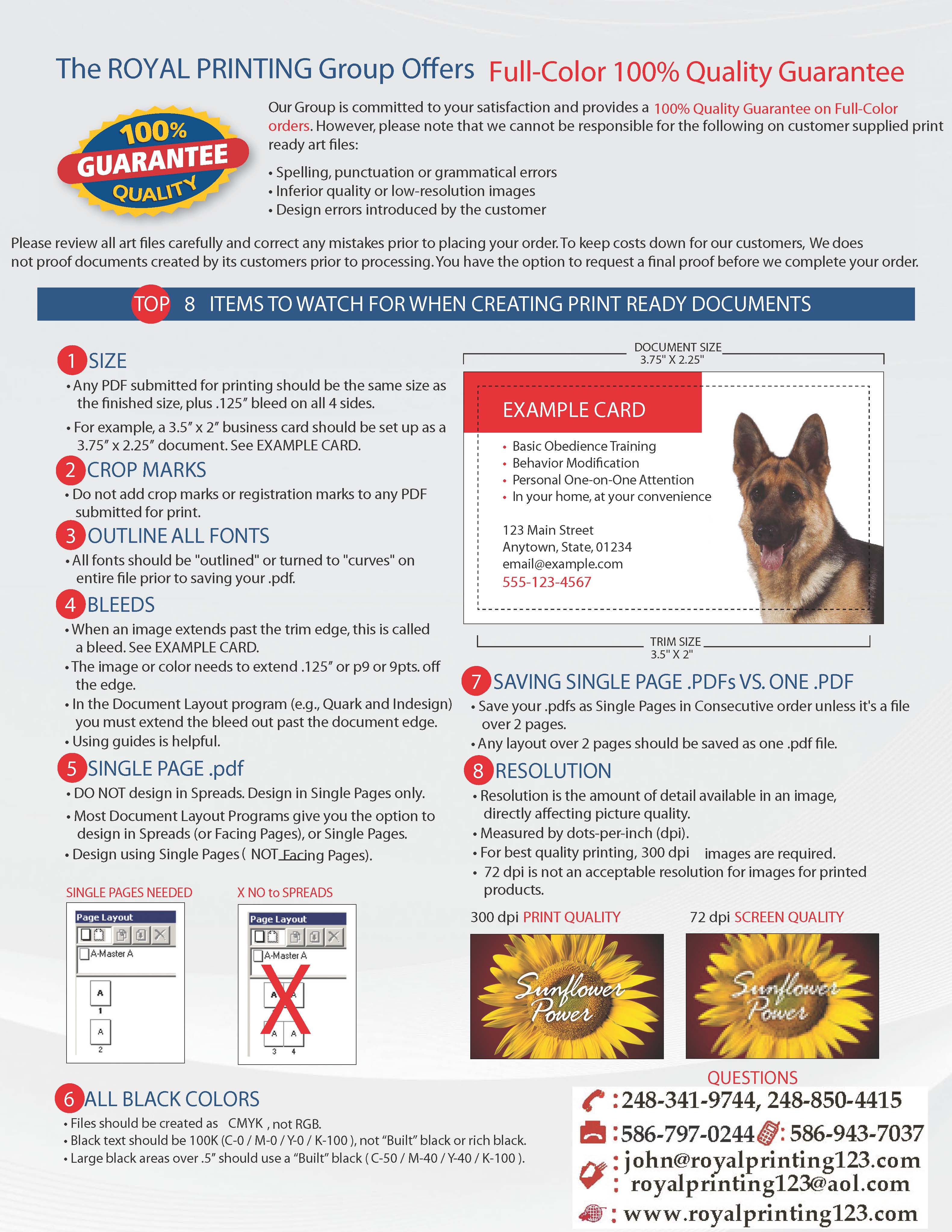 Royal Printing | Detroit Michigan Printing Services. The Tri-County ...